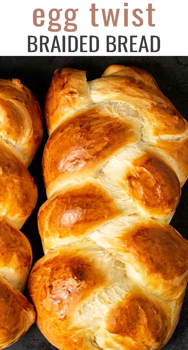 Egg Twist Bread {Easy Homemade Soft Braided Bread Recipe}