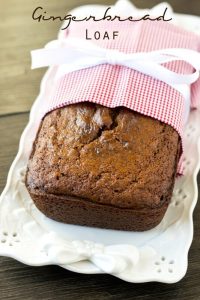 Gingerbread Loaf {Soft, moist, molasses quick bread with ginger & nutmeg}