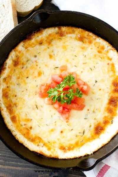 Smoked Mozzarella Fonduta Recipe | Tastes of Lizzy T