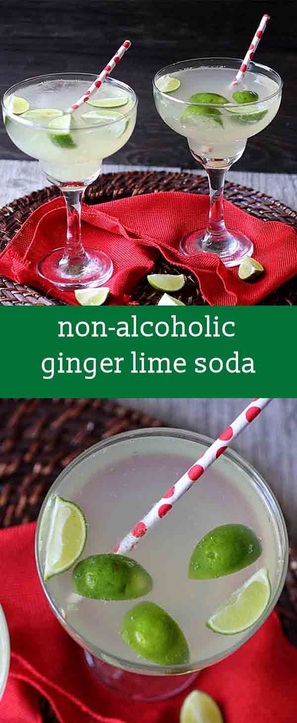 Ginger Lime Soda {A Non Alcoholic Homemade Soda Drink Recipe}