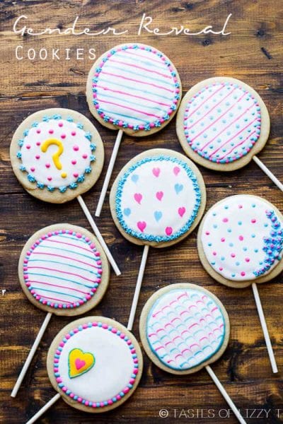 Gender Reveal Cookies Recipe and Tutorial {Easy Sugar Cookie Recipe}