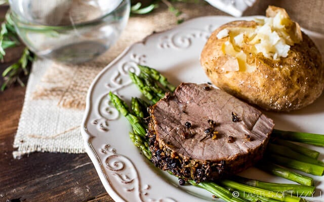 Garlic Herb-Crusted Roast Beef - Tastes of Lizzy T