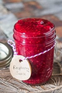 Easy Raspberry Sauce {with a Secret Ingredient} | Tastes of Lizzy T
