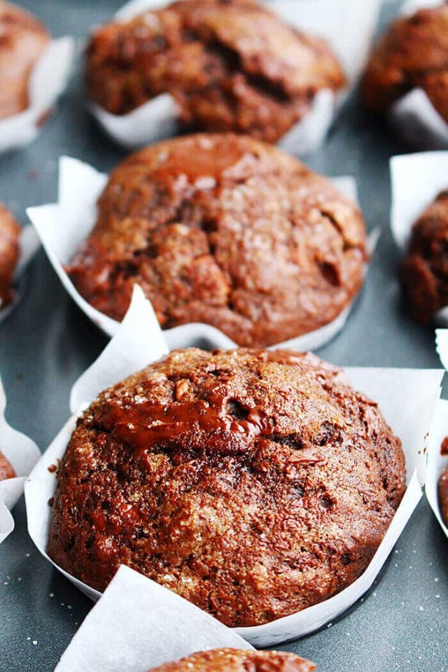 Triple Chocolate Fudge Muffins {Coffee and Buttermilk in the Recipe}