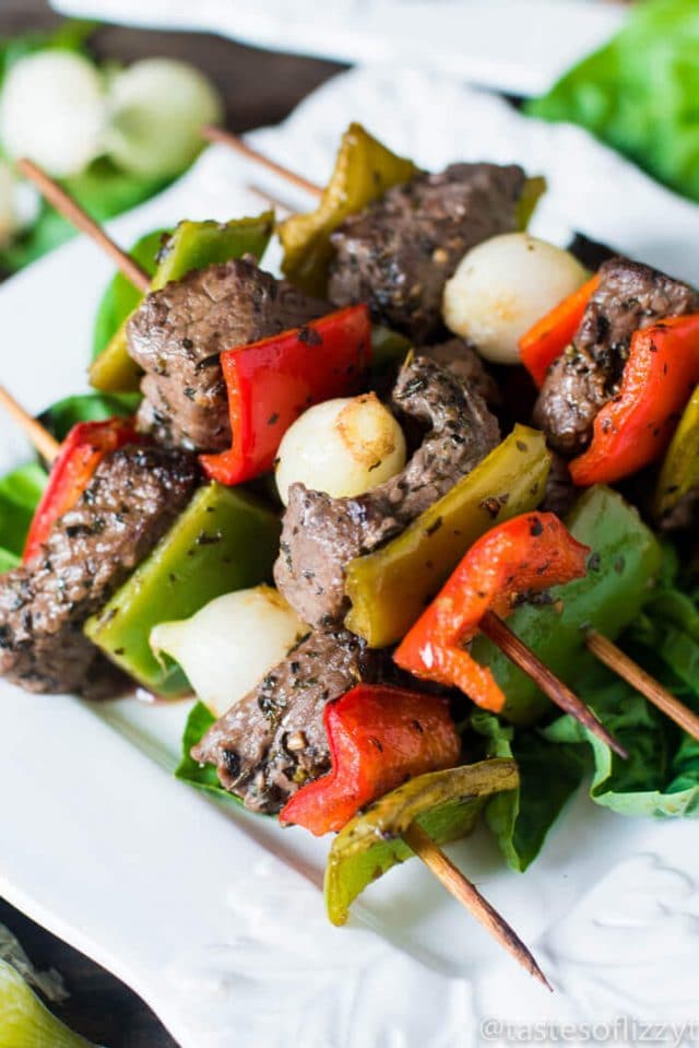 Christmas Kebabs Recipe {with Beef and Peppers}