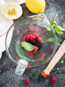 Sparkling Raspberry Mint Lemonade {A Perfect Seasonal Drink}