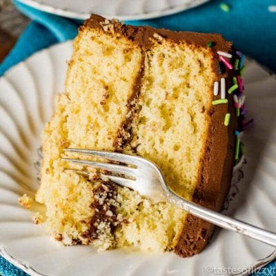 Homemade Yellow Cake Recipe {How to Make From-Scratch Buttery Yellow Cake}