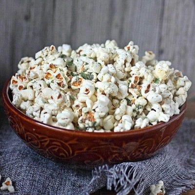 Ranch Popcorn {A Fun Easy Popcorn Snack Recipe}