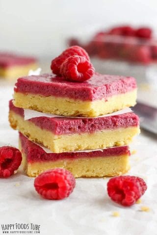 Almond Raspberry Bars {An Easy Fruit Dessert with Yogurt and Almonds}