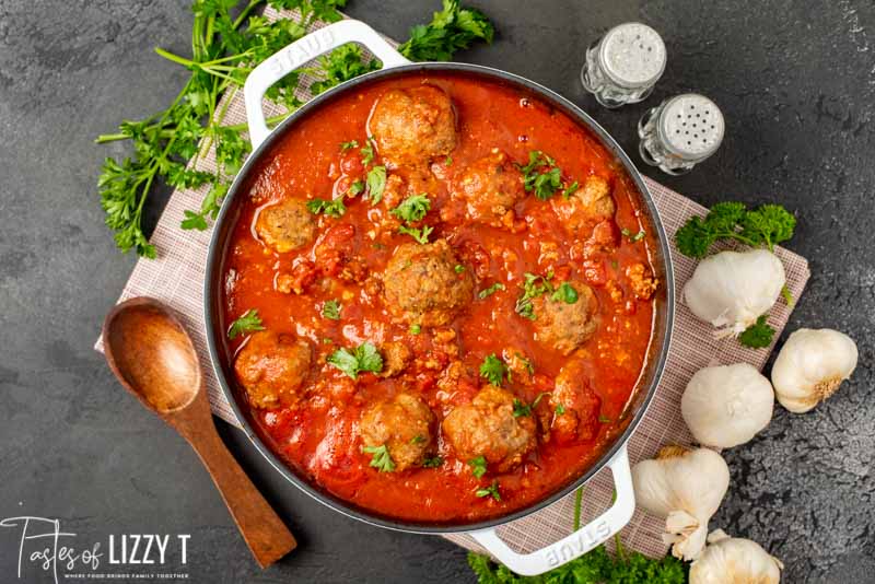 Paleo Italian Meatballs {Healthy Freezer Meal with Slow Cooker Option}