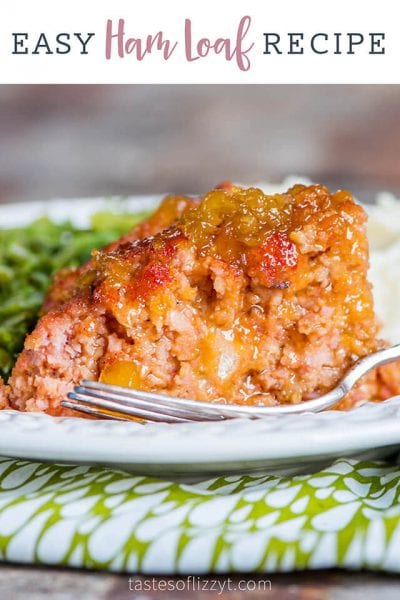 Ham Loaf Recipe {With Brown Sugar Pineapple Glaze} | Tastes of Lizzy T