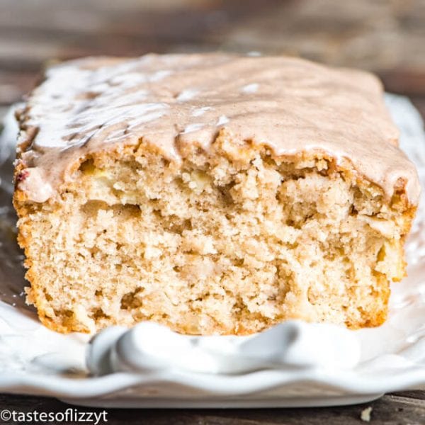 Apple Bread Recipe {Quick Bread with Fresh Apples and Cinnamon Glaze}