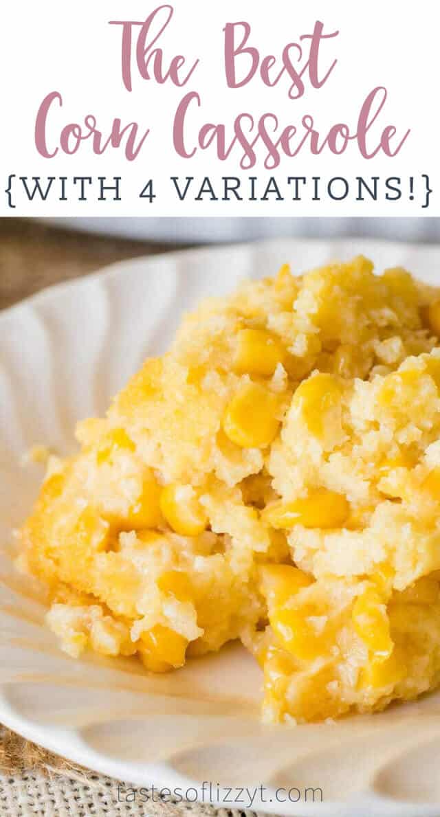 5 Ingredient Corn Casserole Recipe {with Jiffy Mix} - Tastes of Lizzy T 5 Ingredient Corn Casserole Recipe {with Jiffy Mix} - Tastes of Lizzy T