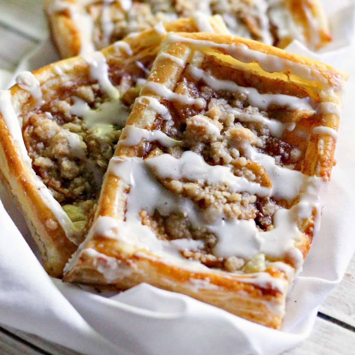 Apple Crumble Danishes | Tastes of Lizzy T