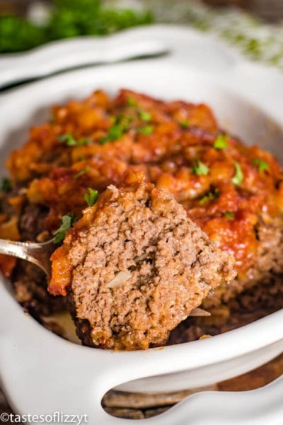 Hawaiian Meatloaf Recipe {with Pineapple Chili Sauce Topping}