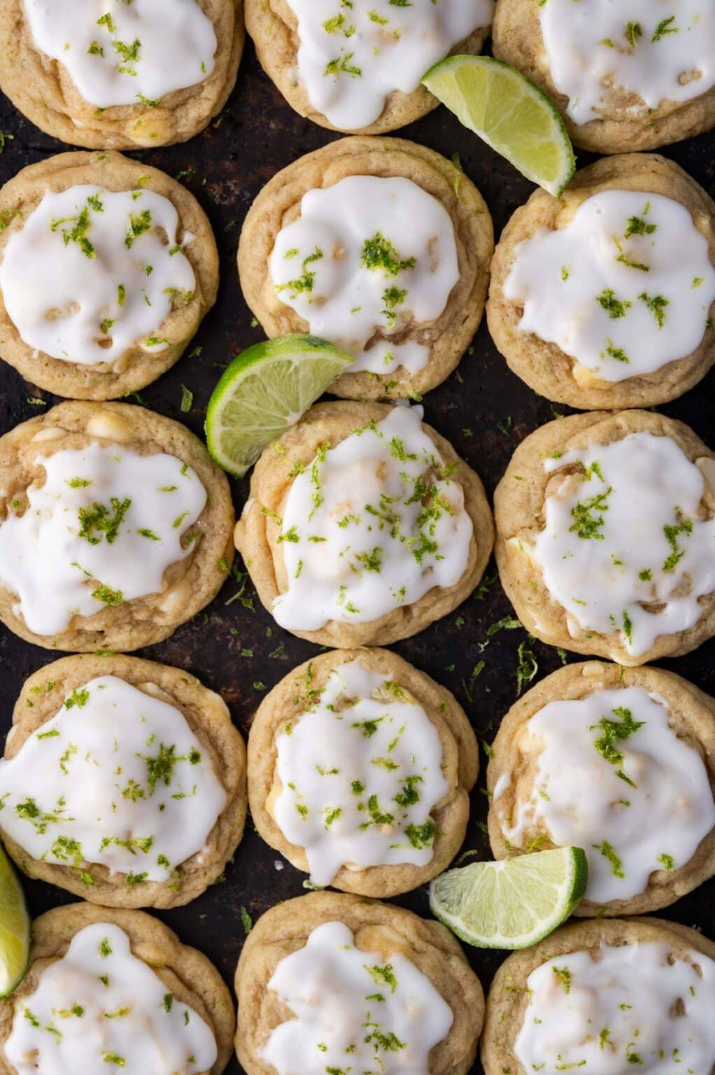 Key Lime Cookies with Glaze | Tastes of Lizzy T