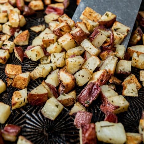 Roasted Red Potatoes with Crispy Skin