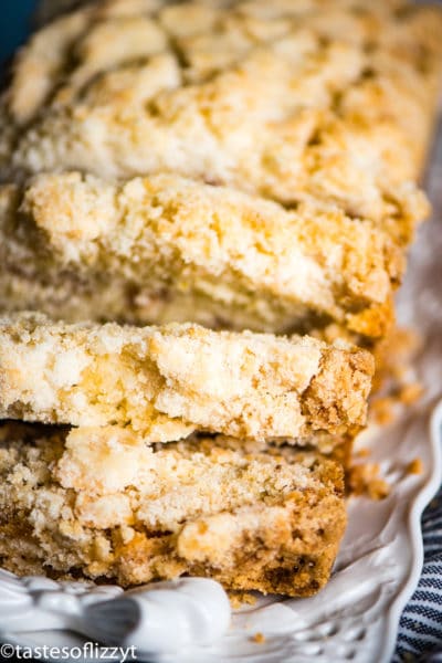 Rhubarb Bread Recipe {Easy Quick Bread with Buttery Crumble Topping}