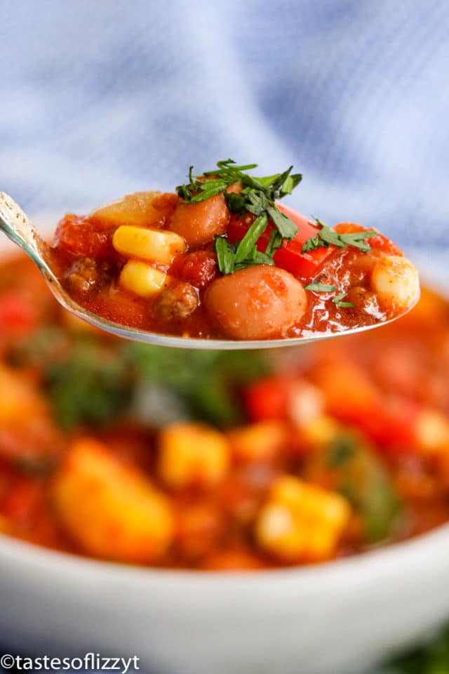 Farmer's Market Turkey Chili Recipe {Summer Chili with Summer Squash}