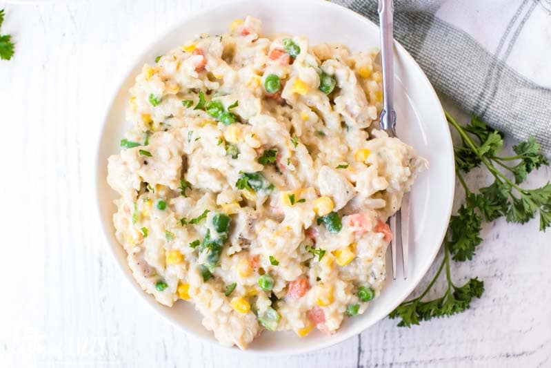 Creamy Chicken and Rice | 25 Minute Meal | Tastes of Lizzy T