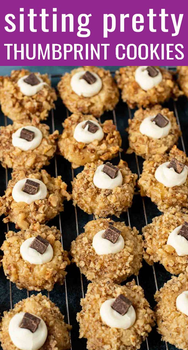 Sitting Pretty Cookies {Easy Thumbprints} - Tastes of Lizzy T