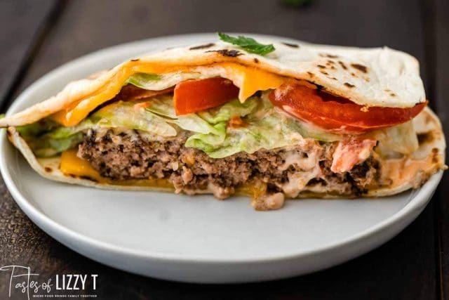 Quesadilla Burger {Copycat Applebee's Recipe} | Tastes of Lizzy T