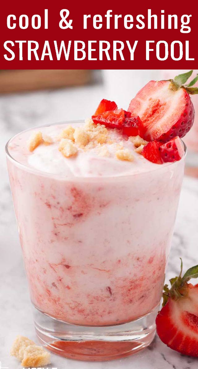 Strawberry Fool Creamy Dessert Recipe | Tastes of Lizzy T