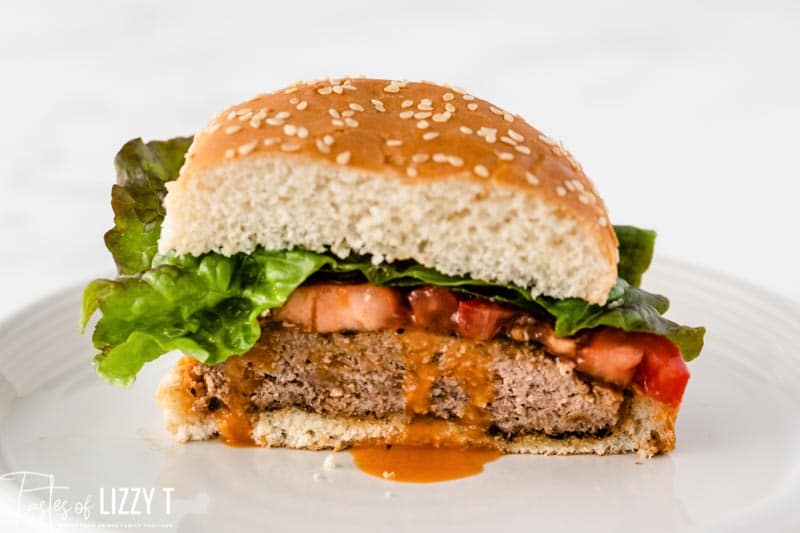 Cola Burgers {with French Dressing and Cola Glaze} | Tastes of Lizzy T