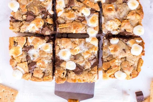 Easy S'mores Bars {Ooey Gooey!} - Tastes of Lizzy T