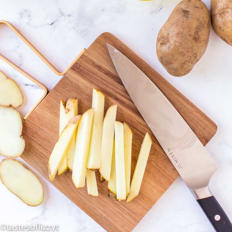 Easy Oven Baked Fries {Quick Broil Method} | Tastes of Lizzy T
