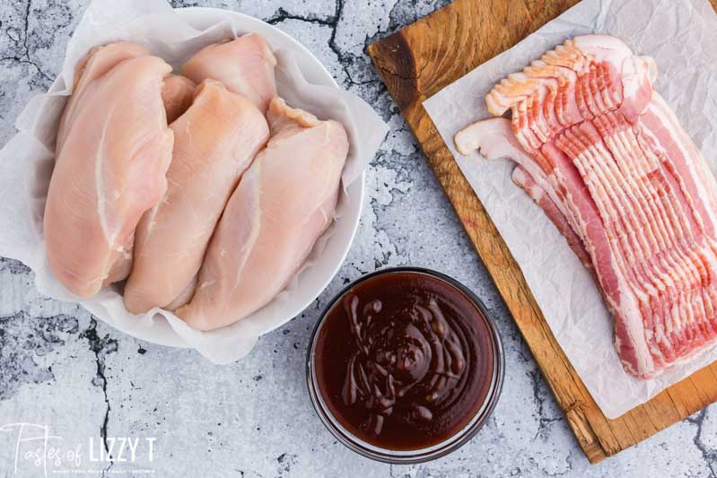 Bacon-Wrapped Barbecue Chicken Recipe | Tastes of Lizzy T