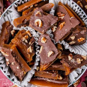 How to Make Toffee at Home {Old Fashioned Recipe} | Tastes of Lizzy T