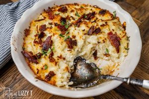 Potatoes Romanoff {Easy Potato Casserole} | Tastes of Lizzy T