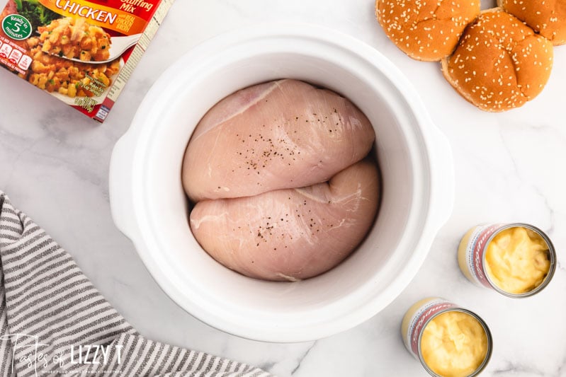 Ohio Shredded Chicken Sandwiches {Slow Cooker} | Tastes of Lizzy T