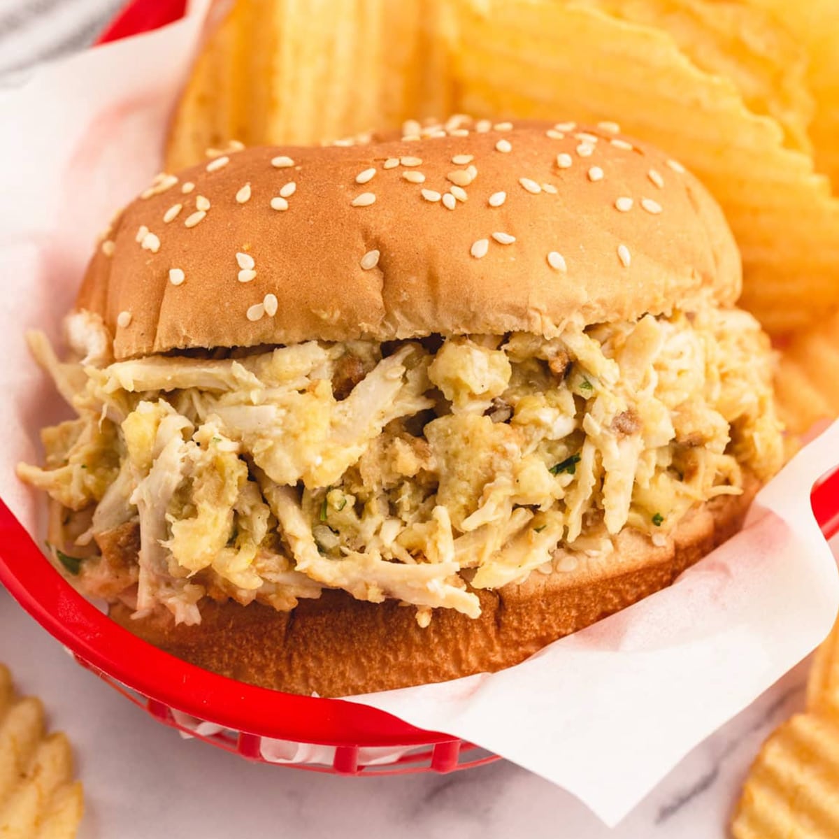 Ohio Shredded Chicken Sandwiches | Tastes of Lizzy T