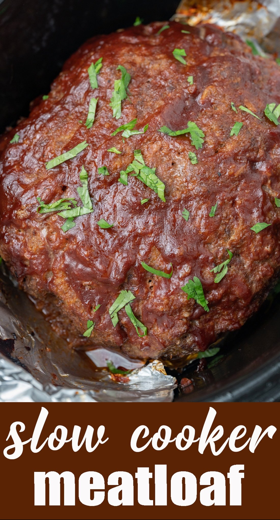 Slow Cooker Meatloaf Easy 4 Ingredient Recipe Tastes Of Lizzy T