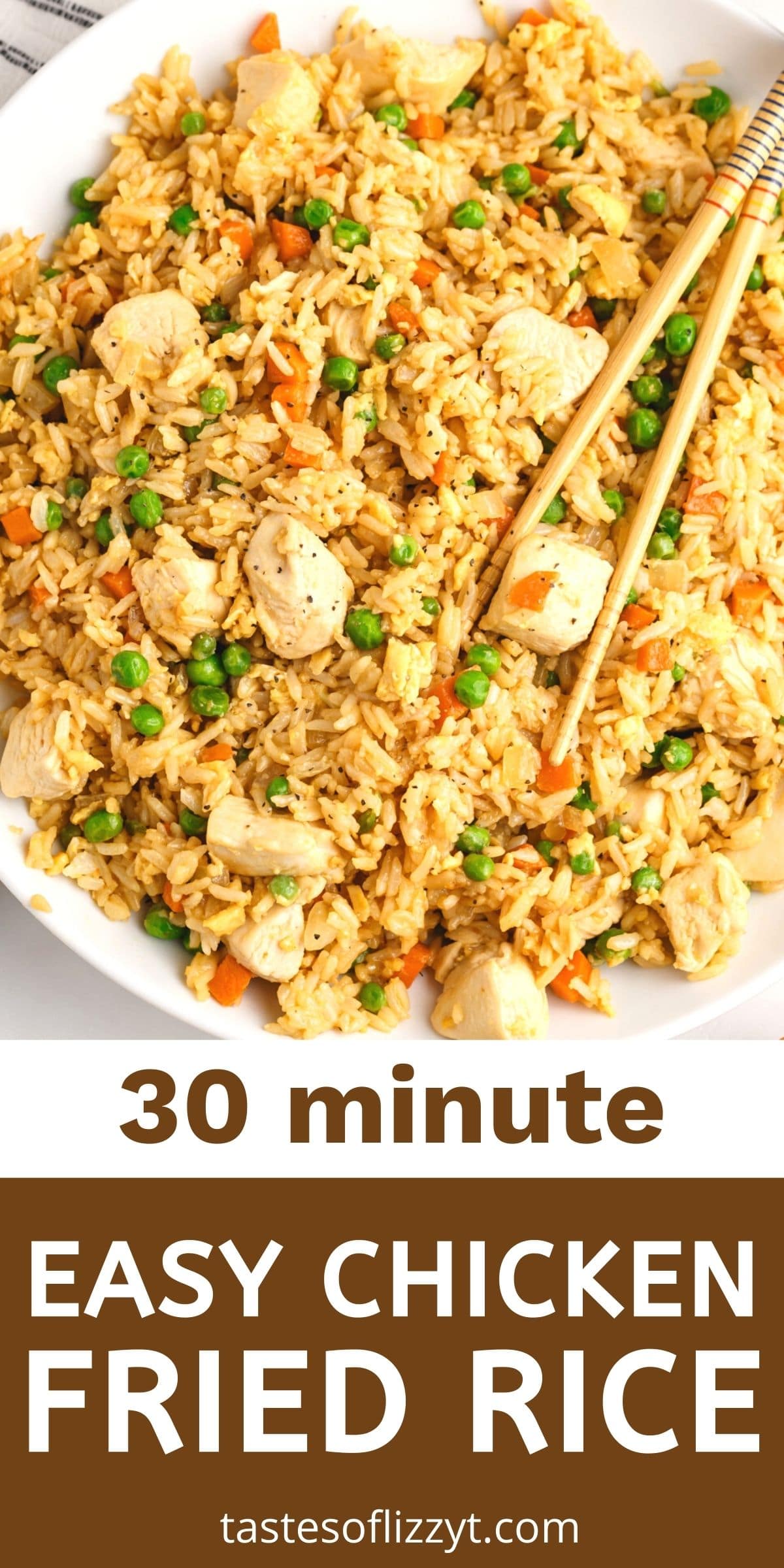 Easy Chicken Fried Rice - Tastes of Lizzy T