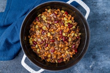Calico Beans Recipe (Old Fashioned Beans with Beef and Bacon)