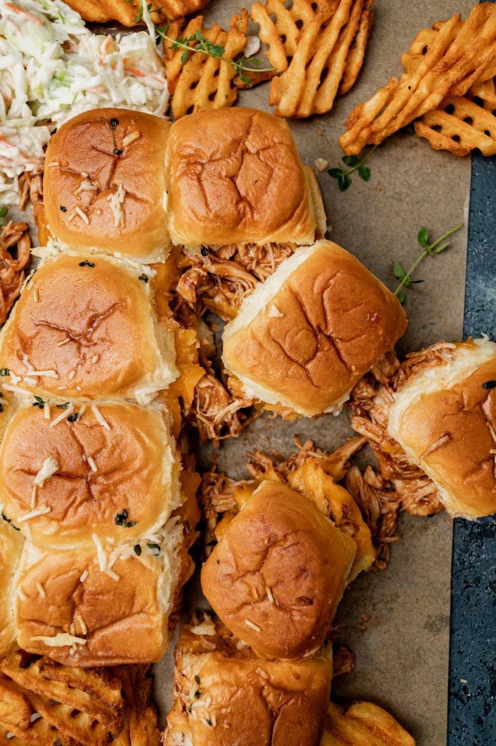 BBQ Chicken Sliders Recipe | Tastes of Lizzy T