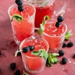 Sparkling Raspberry Mint Lemonade Recipe | Tastes of Lizzy T