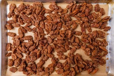 Cinnamon Sugar Roasted Pecans - Tastes of Lizzy T