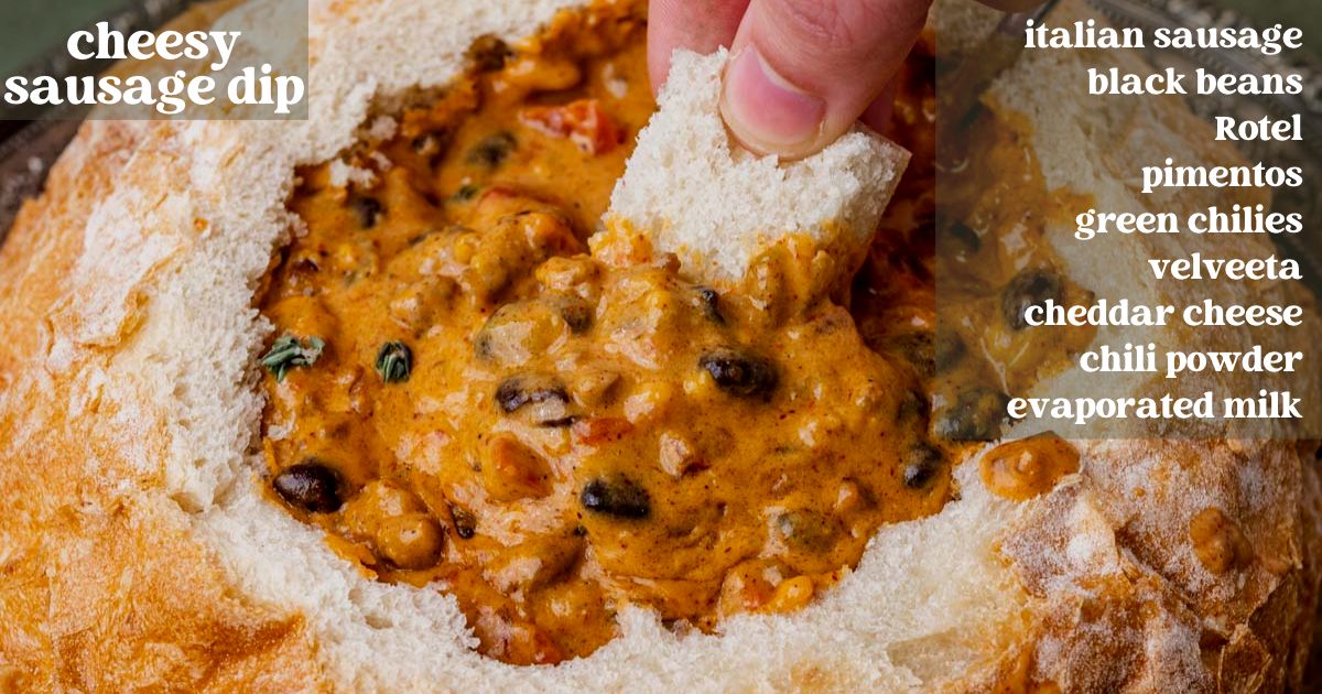 Sausage Cheese Dip {Slow Cooker Recipe} | Tastes of Lizzy T