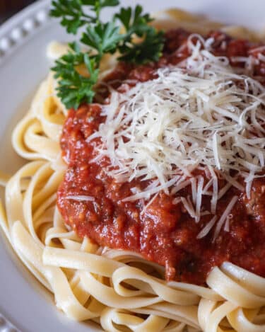 Homemade Healthy Spaghetti Sauce Recipe | Tastes of Lizzy T