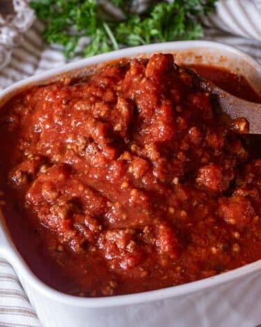 Homemade Healthy Spaghetti Sauce Recipe | Tastes of Lizzy T