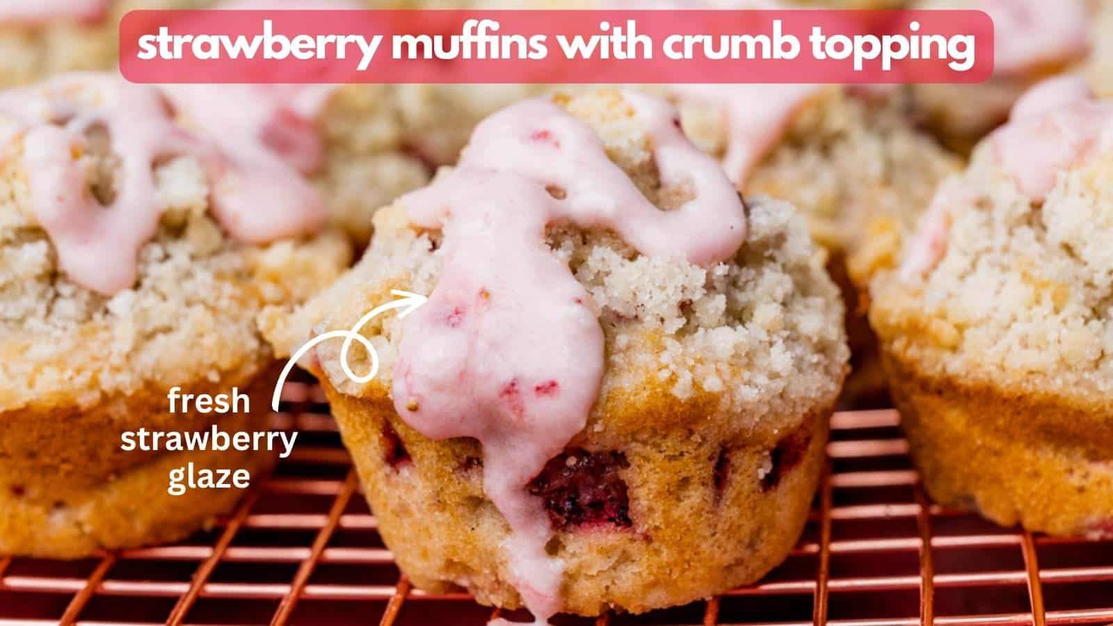 Strawberry Muffins | Tastes of Lizzy T