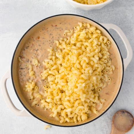 Hamburger Mac and Cheese Recipe with Velveeta - Tastes of Lizzy T