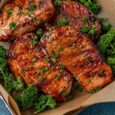 Barbecue Pork Chops in Oven Recipe | Tastes of Lizzy T