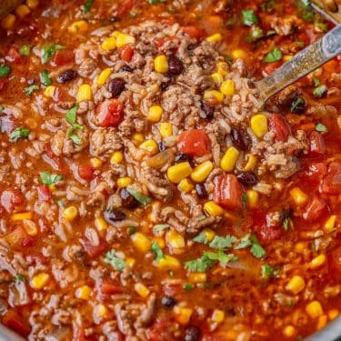 Mexican Beef and Rice Soup Recipe | Tastes of Lizzy T