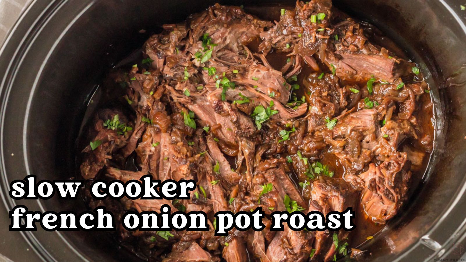 French Onion Pot Roast in the Slow Cooker