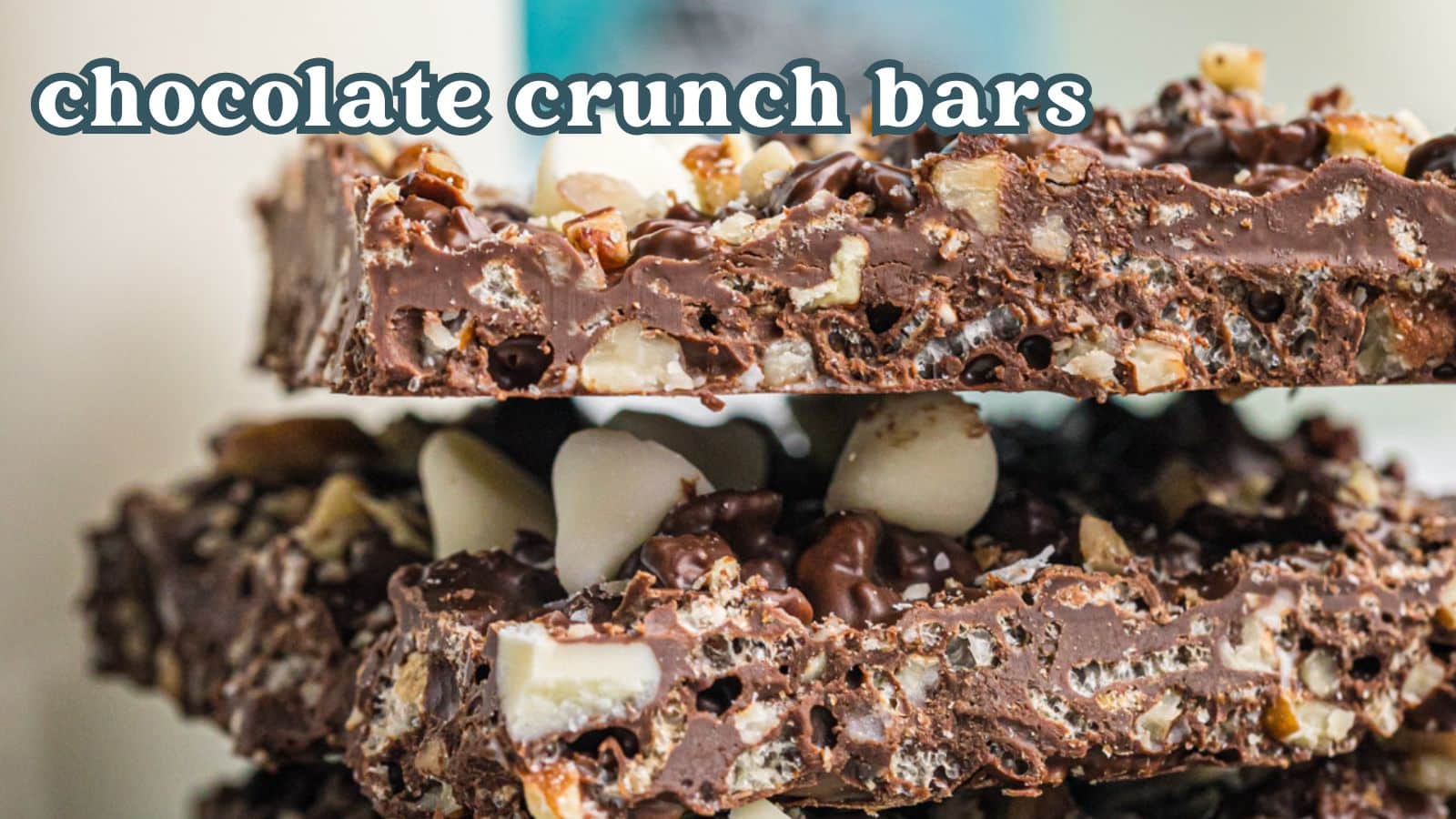 Chocolate Crunch Bars Recipe | Tastes of Lizzy T